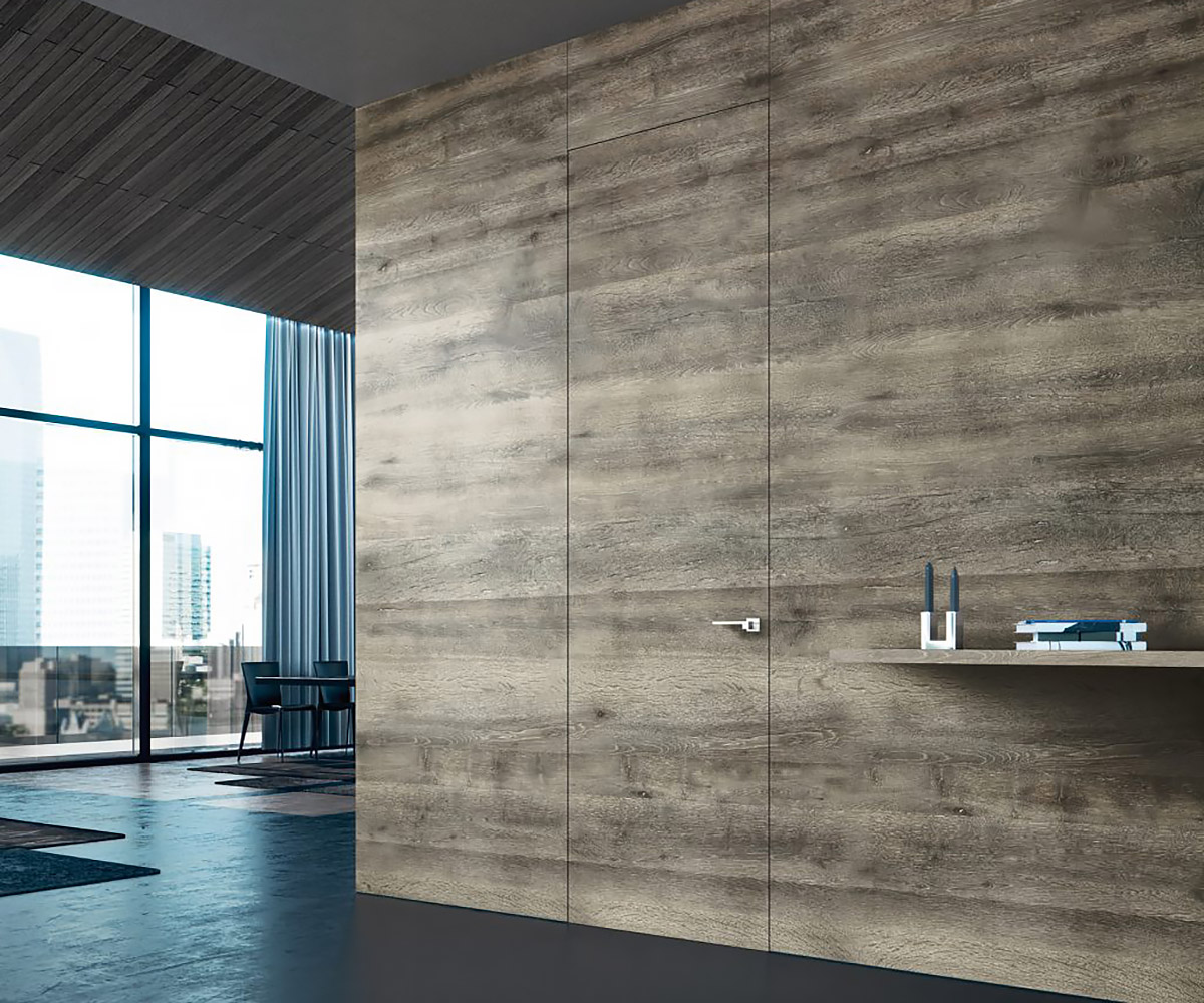 Wood effect HPL wall panels